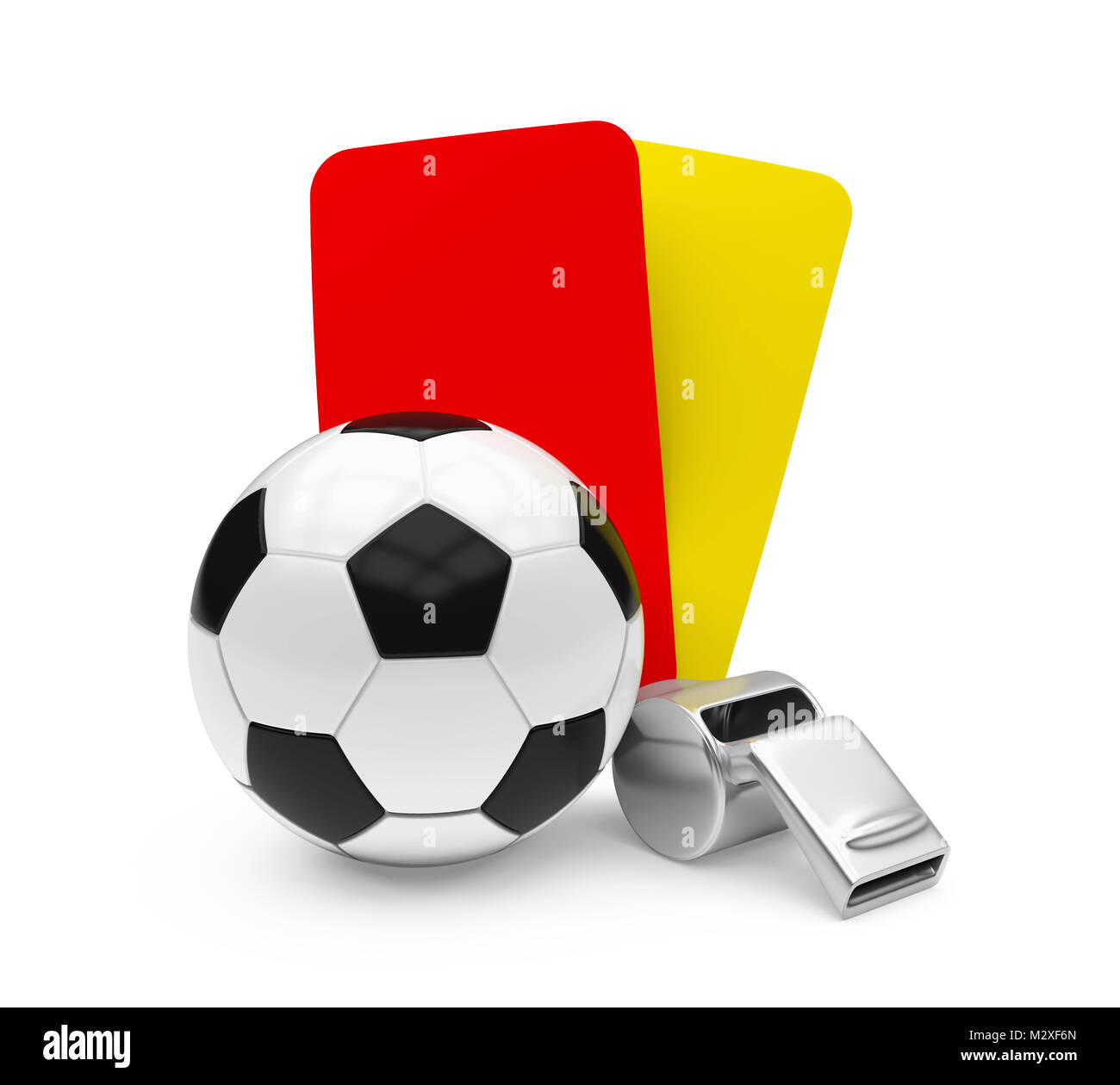 Whistle and red and yellow cards hi-res stock photography and images ...