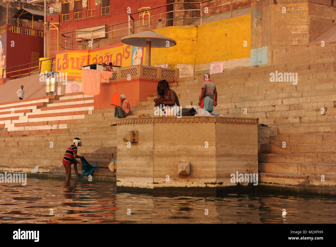 Holy Dip In Ganga River High Resolution Stock Photography and Images ...
