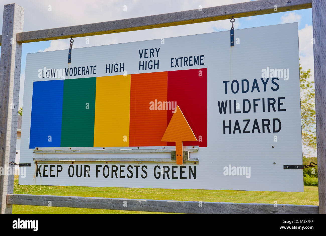 Forest fire danger level hi-res stock photography and images - Alamy