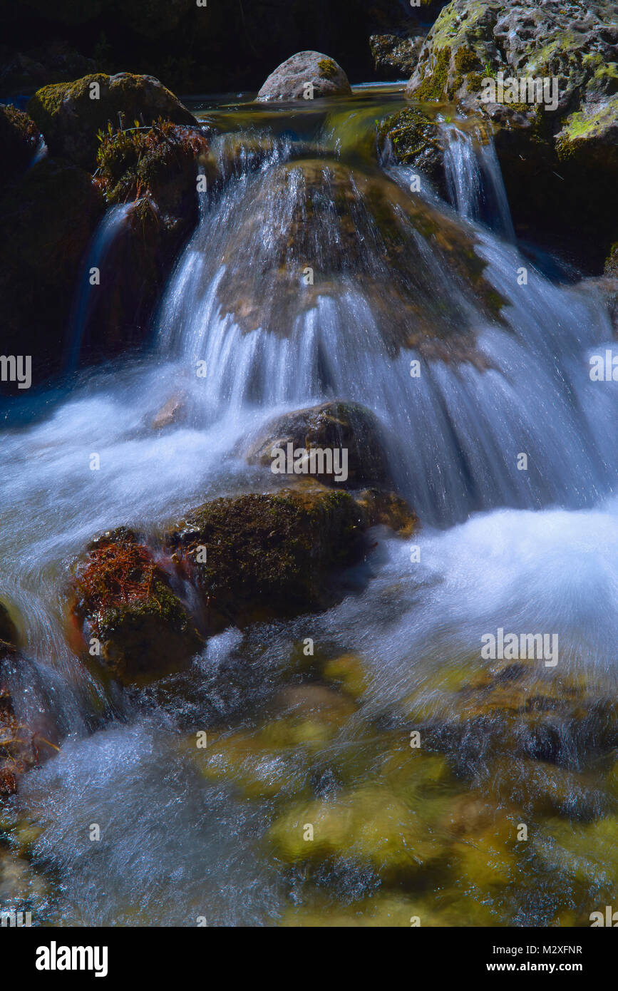 Source of Mundo river, Calares del Río Mundo, Riopar, Sierra de Alcaraz ...