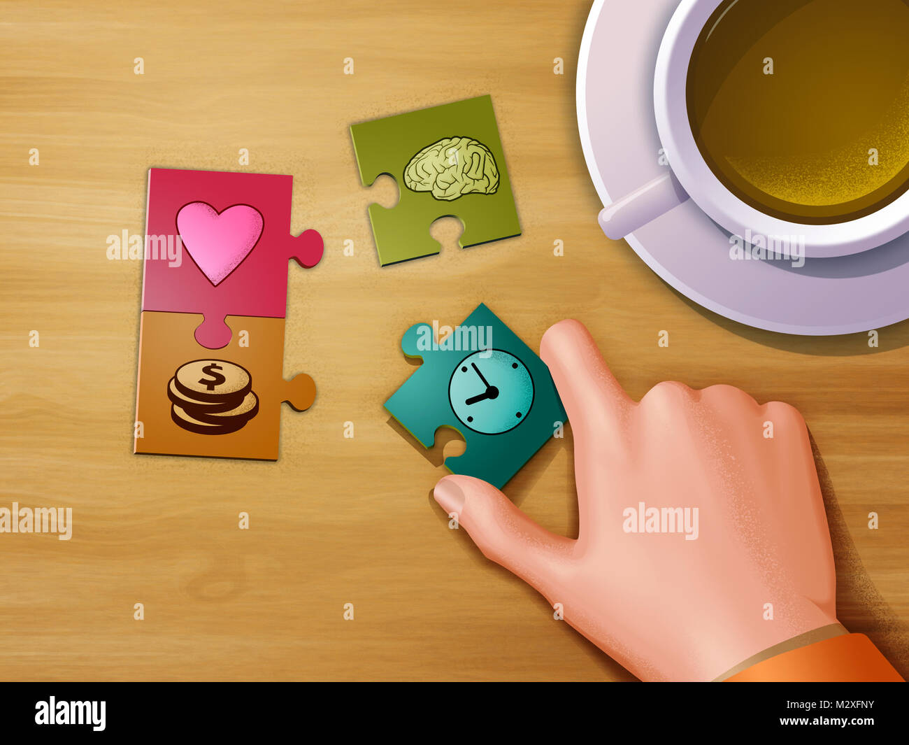 Putting together different parts of a person's life. Digital ...