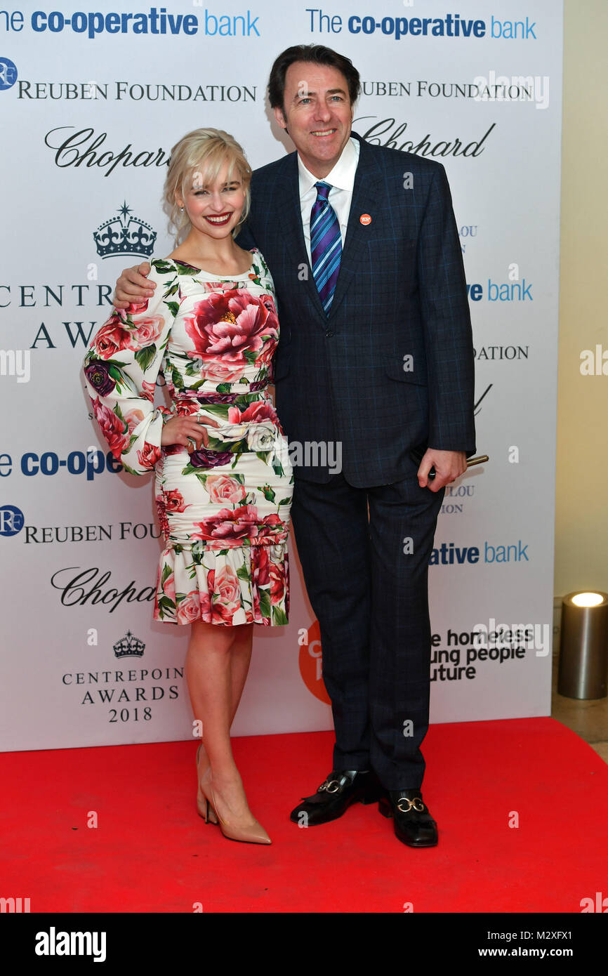 Emilia Clarke and Jonathan Ross arrive at the 2018 Centrepoint Awards ...