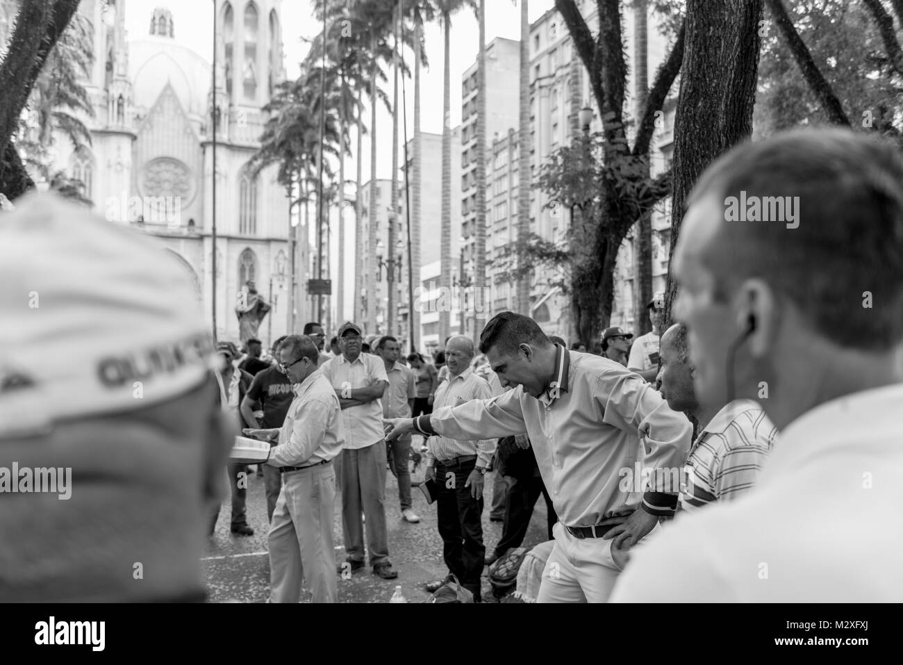SAO PAULO, BRAZIL - OCOTOBER 17, 2015: Wide angle picture of brazilian ...