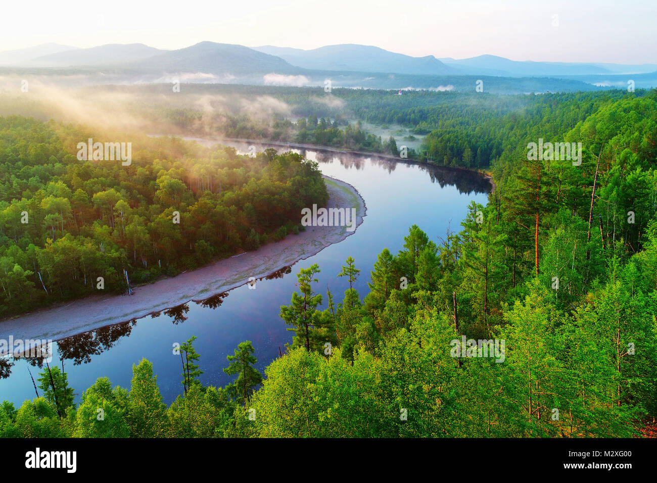 Greater Khingan Range scenery of Heilongjiang Province Stock Photo - Alamy
