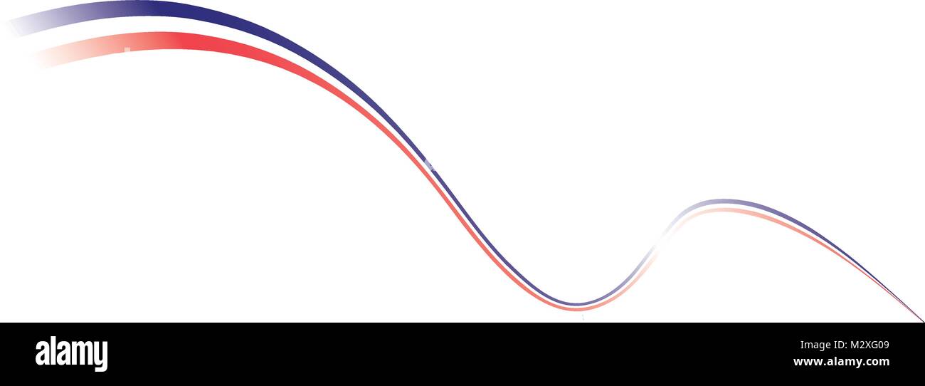 Stylized french flag. French flag, tricolor. Vector illustration white ...