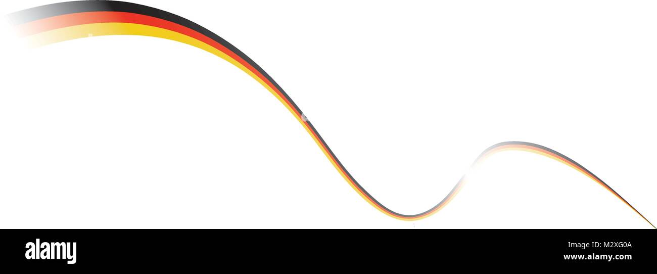 Stylized german flag. German flag, tricolor. Vector illustration white ...