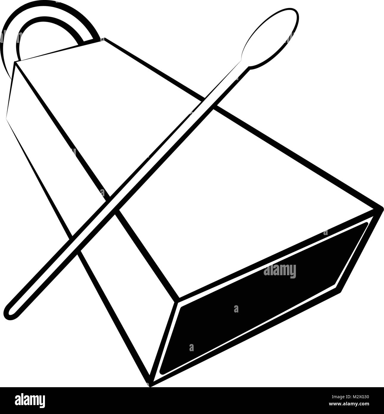 Isolated cowbell outline. Musical instrument Stock Vector Image & Art ...