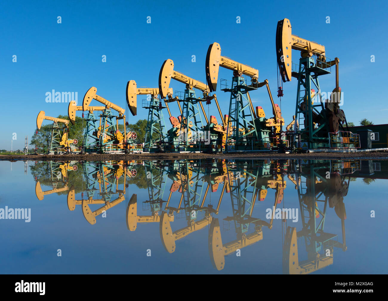 Daqing oil field of Heilongjiang Province Stock Photo - Alamy