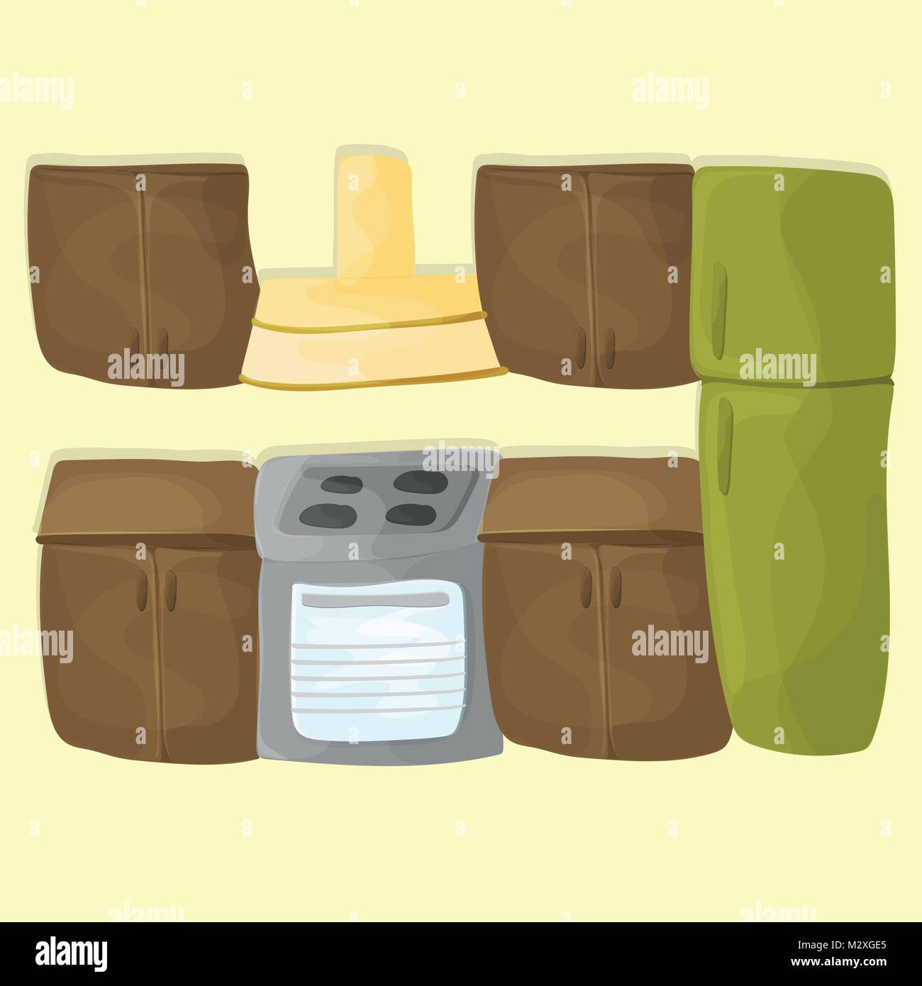 Kitchen cabinet cartoon hi-res stock photography and images - Alamy