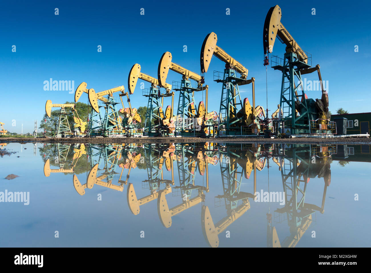 Daqing oil field of Heilongjiang Province Stock Photo - Alamy