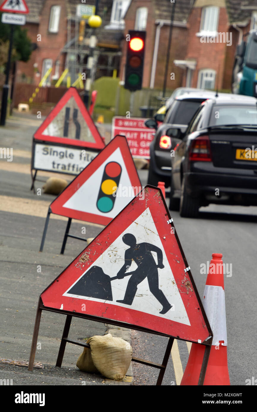 Men At Work Road Signs High Resolution Stock Photography and Images - Alamy