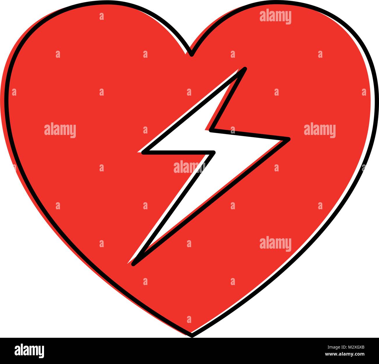 heart with ray isolated icon Stock Vector Image & Art - Alamy