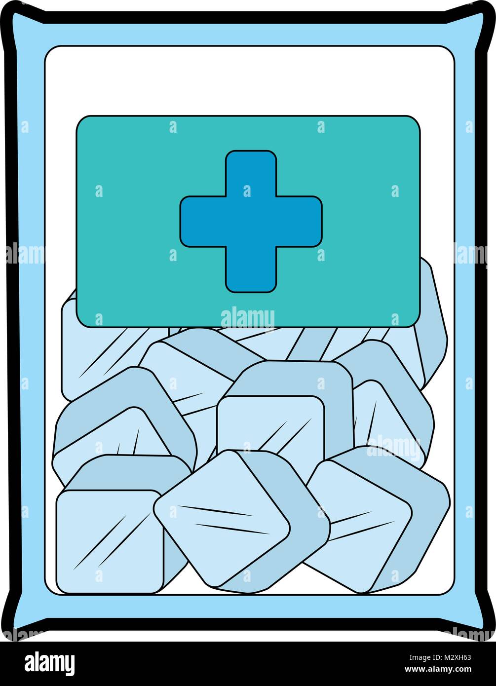 Bag Of Ice Cubes Clipart