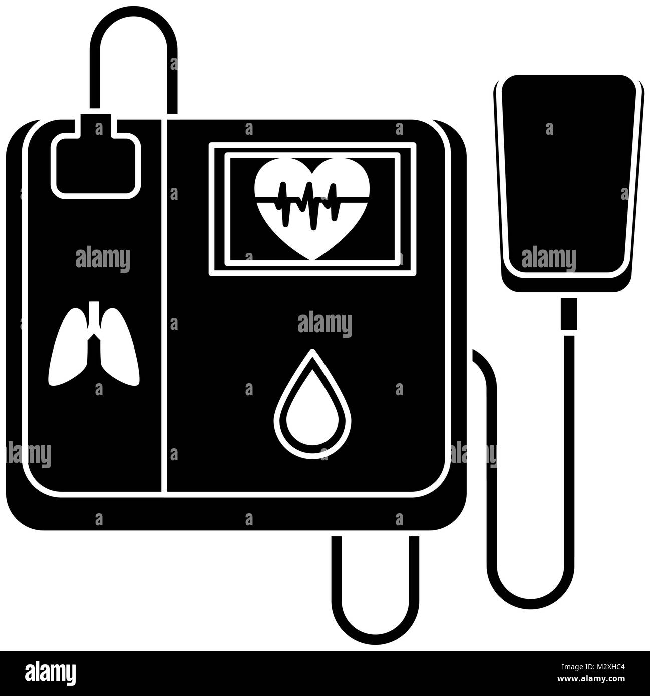 Electrocardiography machine Black and White Stock Photos & Images - Alamy