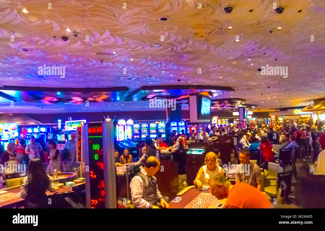 Las Vegas, United States of America - May 06, 2016: The people playing ...