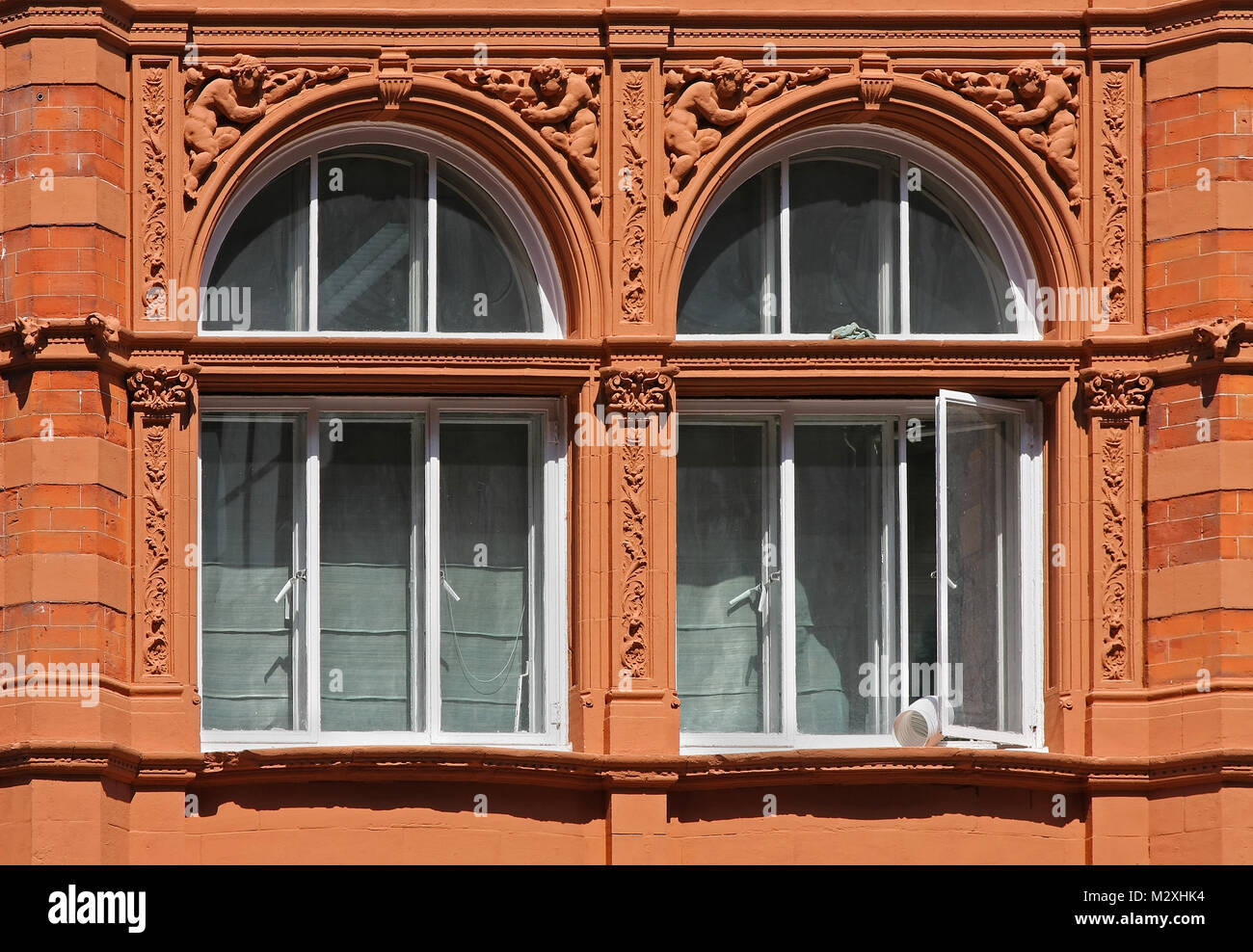 Victorian architecture building facade with outside window Stock Photo ...