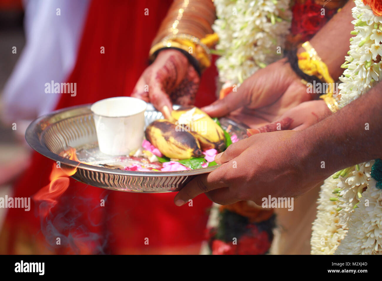 Indian Wedding Ritual Welcome, Closeup hand Stock Photo - Alamy