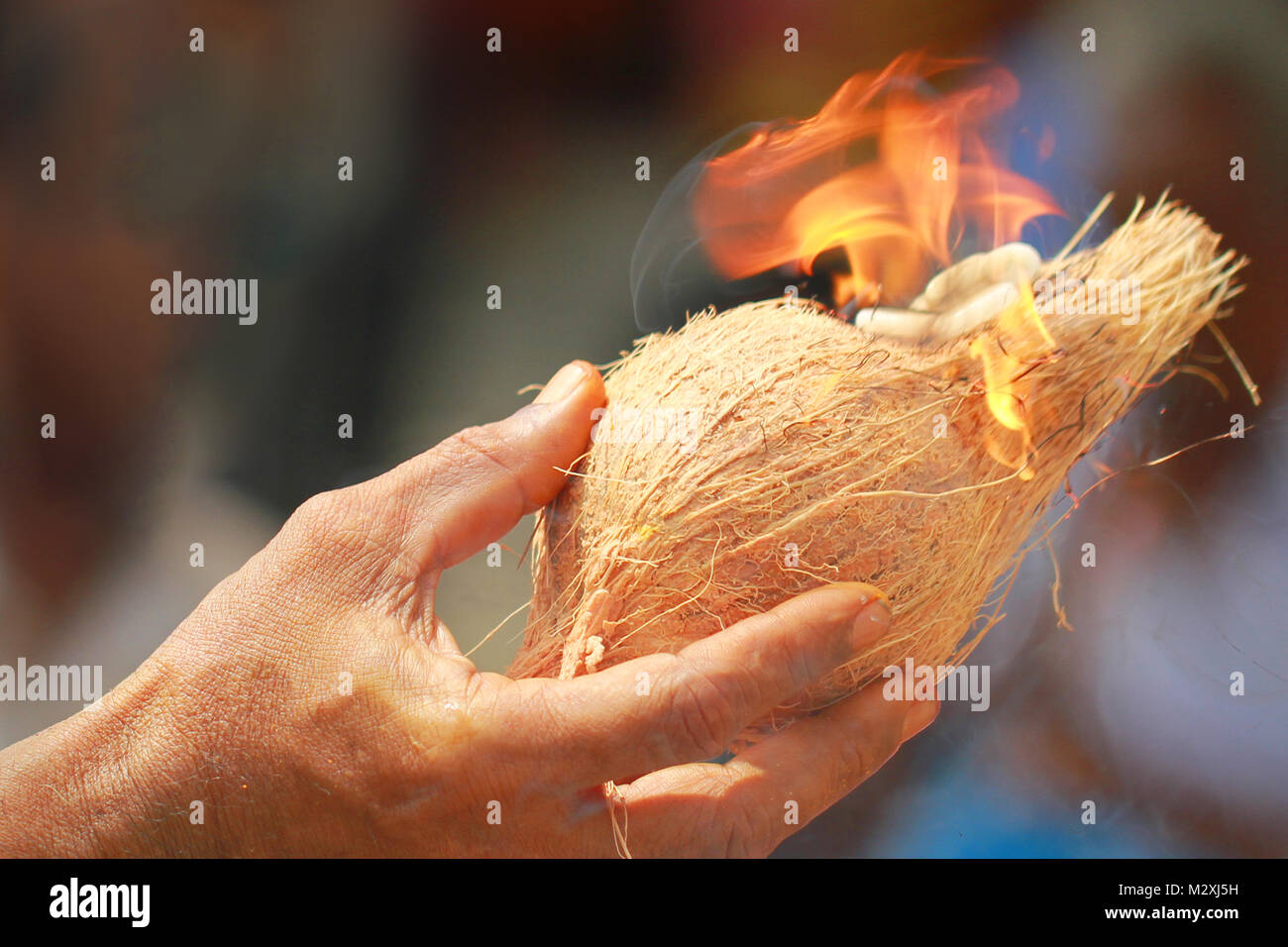 Indian bride performing traditional ritual hi-res stock photography and ...