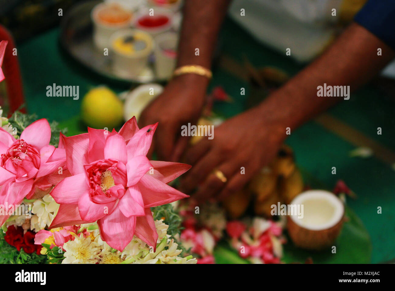 South Indian hindu wedding rituals Stock Photo - Alamy