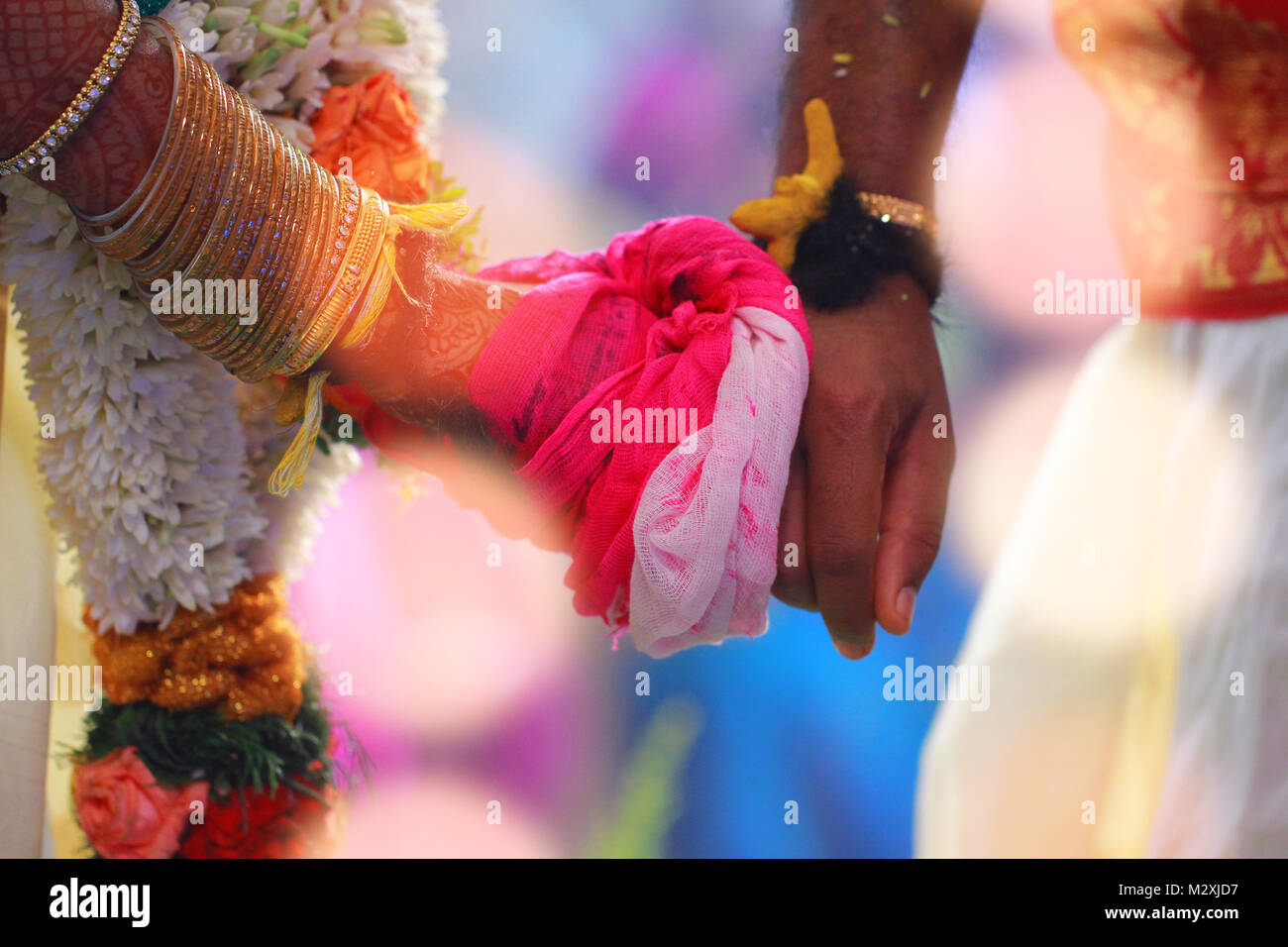 Indian Bride And Groom Hands High Resolution Stock Photography and ...