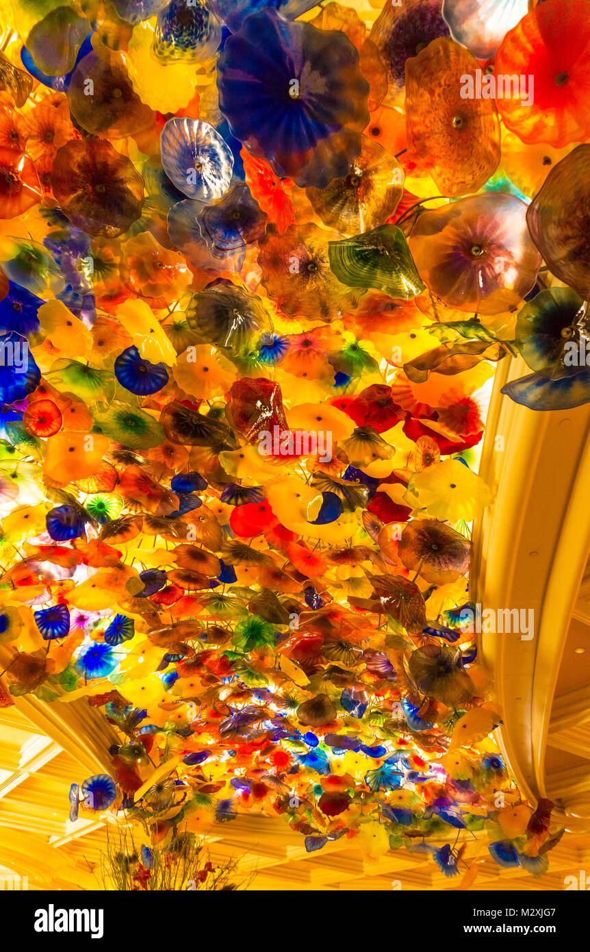 Bellagio glass ceiling hi-res stock photography and images - Alamy