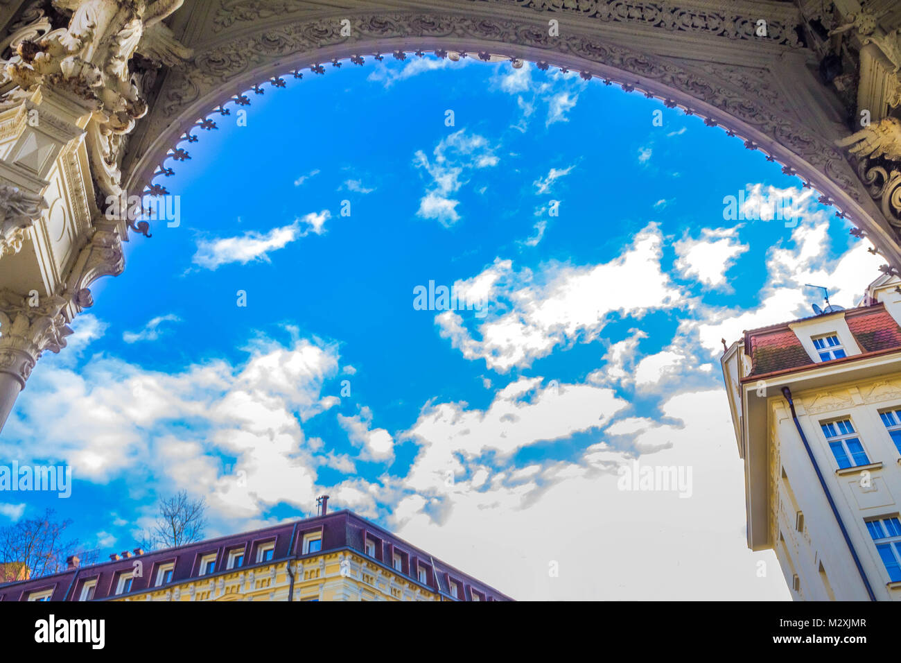 Hot springs colonnade in Karlovy Vary Stock Photo - Alamy
