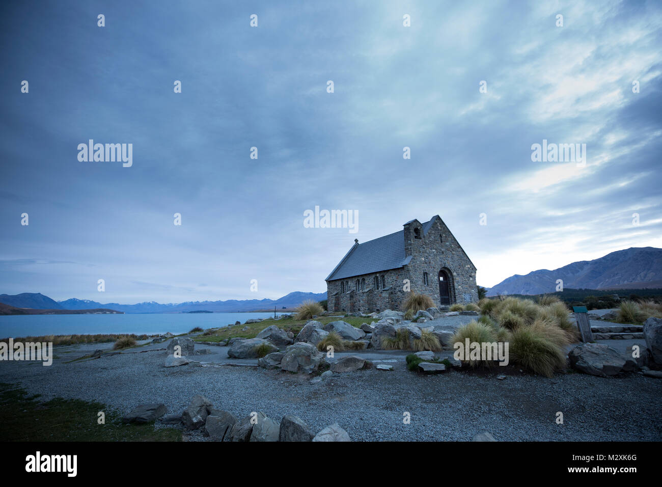 The South Island of New Zealand Tekapo Wrangler Church Stock Photo - Alamy