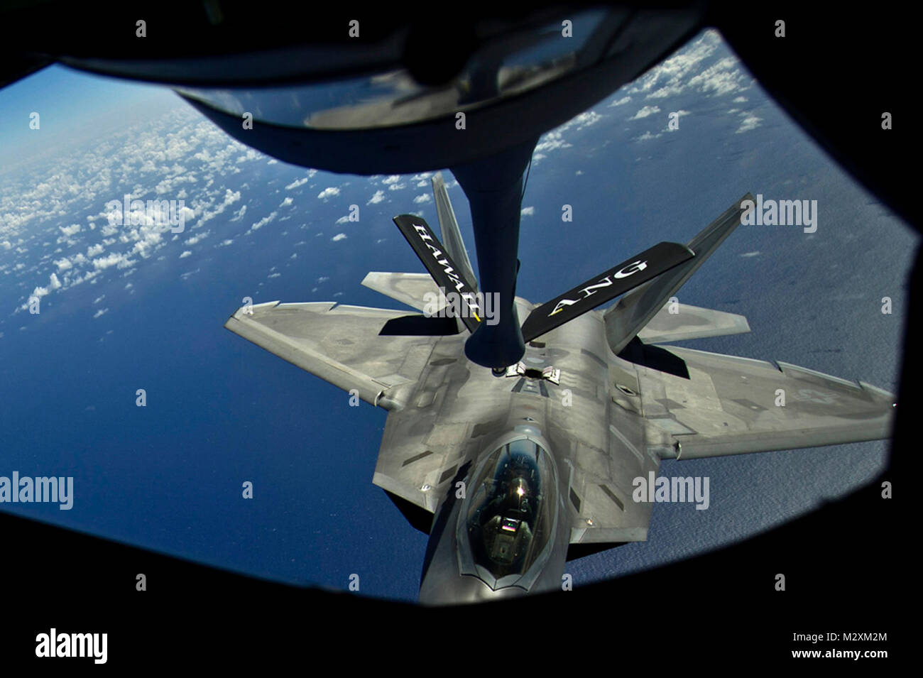 A Hawaii Air National Guard F-22 Raptor from the 199th Fighter Squadron ...