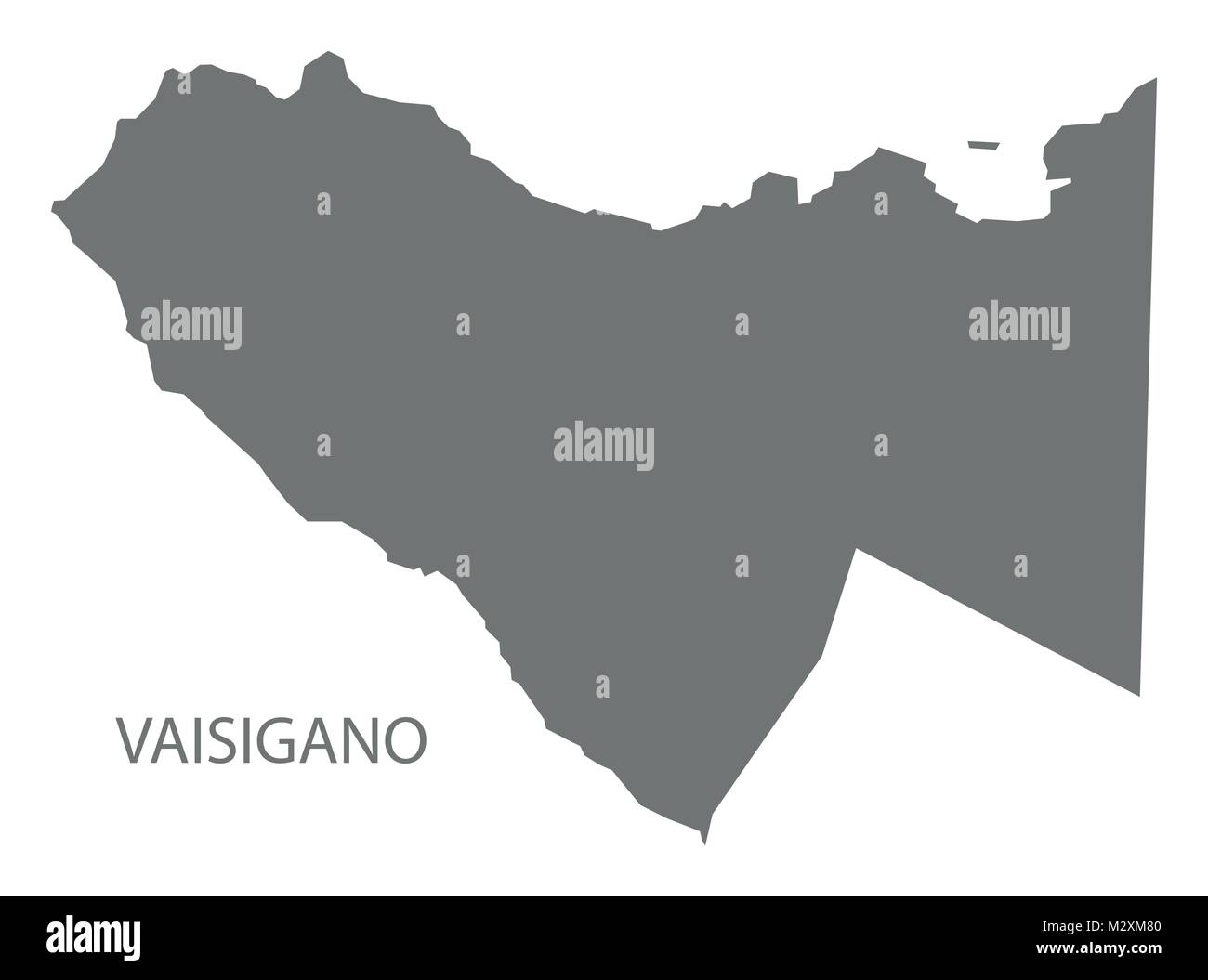 Vaisigano map of Samoa grey illustration Stock Vector Image & Art - Alamy