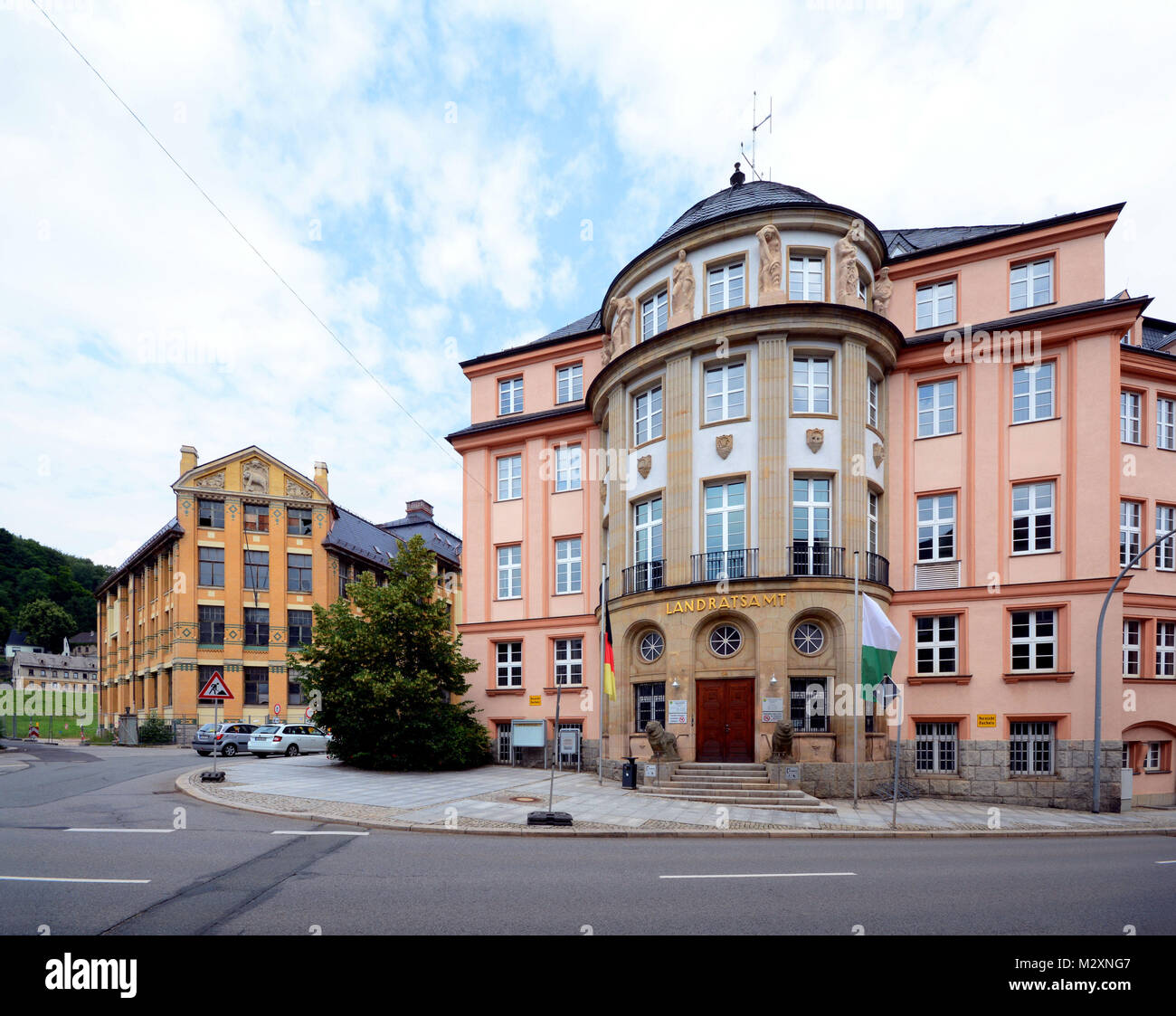 Aue courthouse and besteckfabrik wellner hi-res stock photography and ...