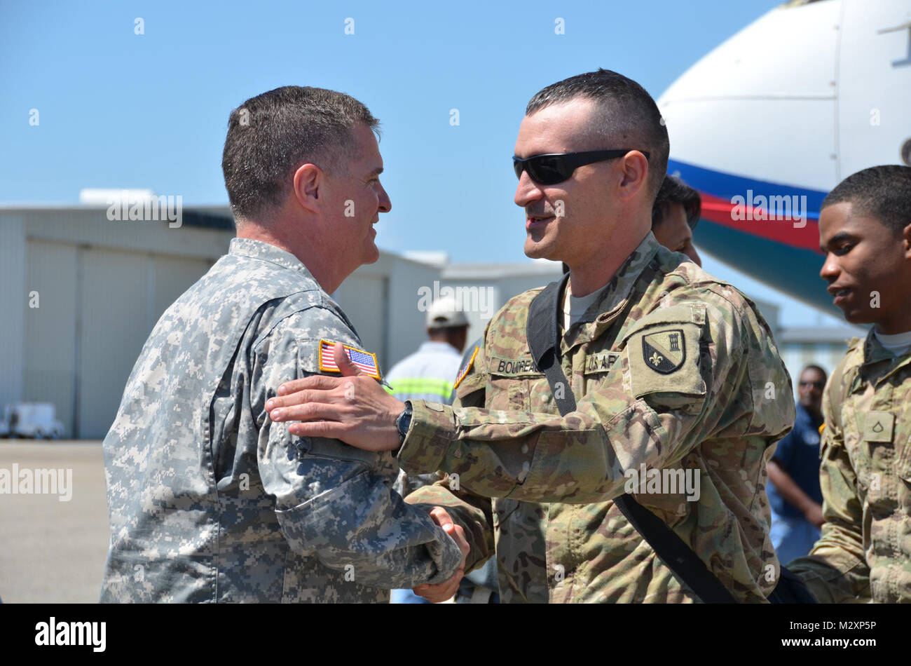 BATON ROUGE, La. – Friends and family welcome home the Louisiana ...