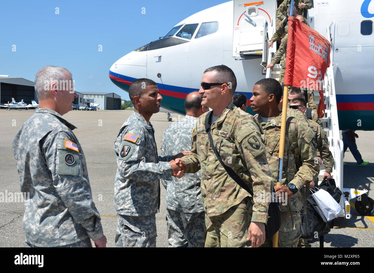 BATON ROUGE, La. – Friends and family welcome home the Louisiana ...