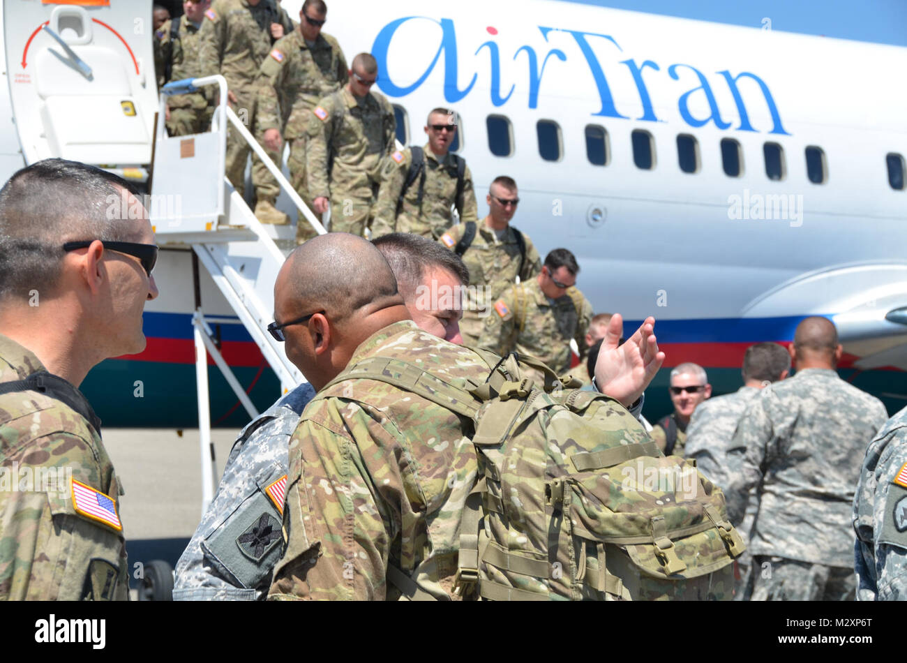 BATON ROUGE, La. – Friends and family welcome home the Louisiana ...