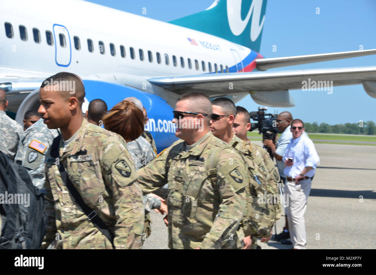 BATON ROUGE, La. – Friends and family welcome home the Louisiana ...