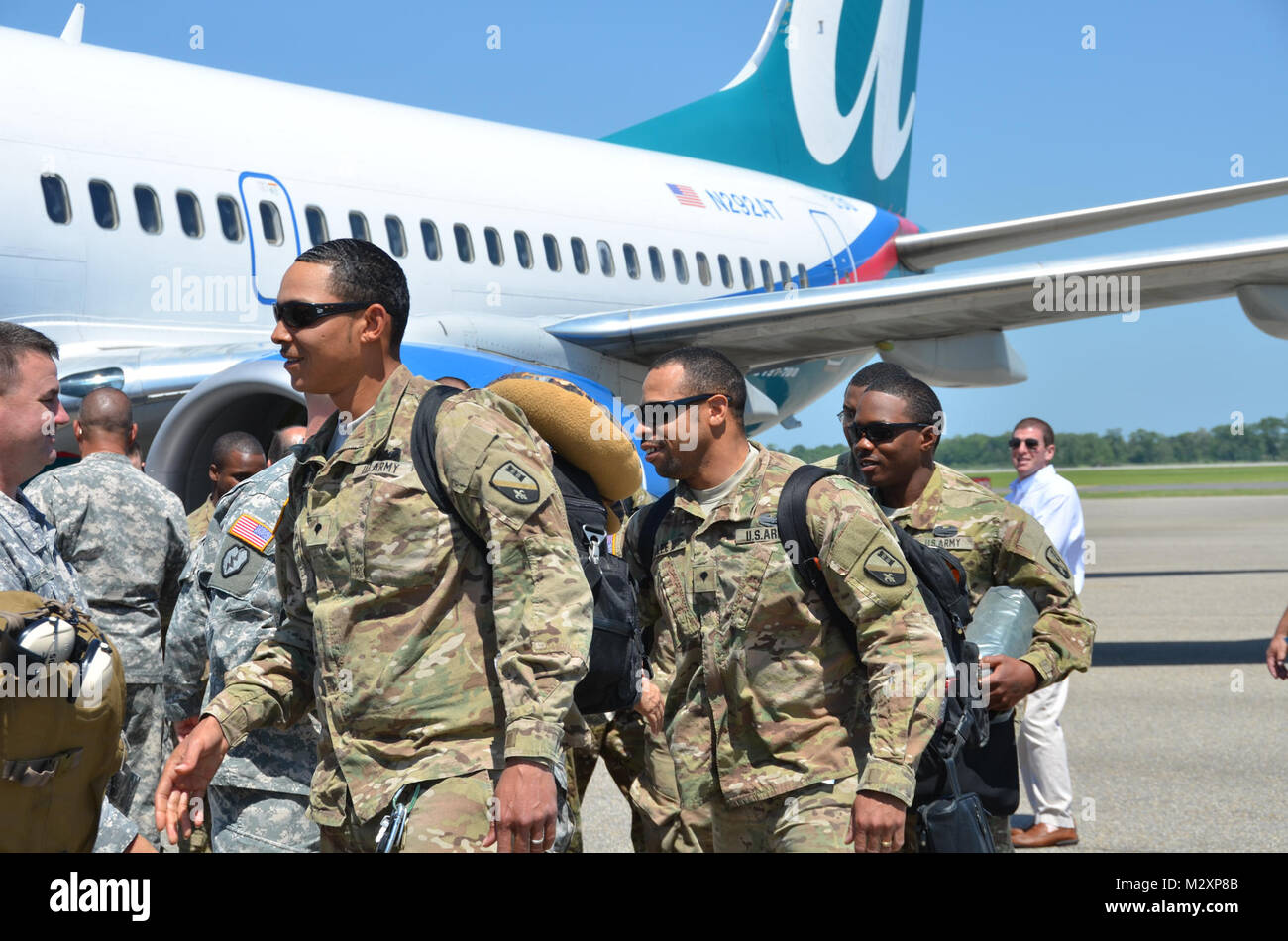 BATON ROUGE, La. – Friends and family welcome home the Louisiana ...