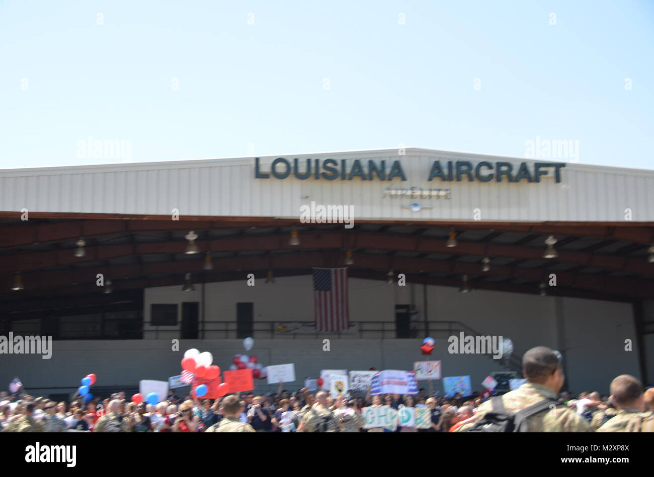 BATON ROUGE, La. – Friends and family welcome home the Louisiana ...