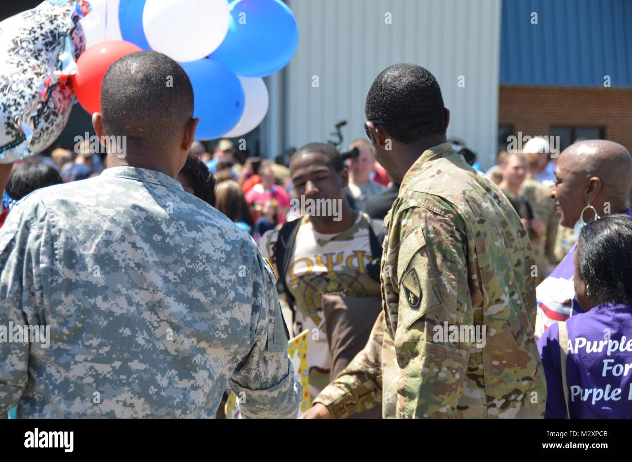 BATON ROUGE, La. – Friends and family welcome home the Louisiana ...