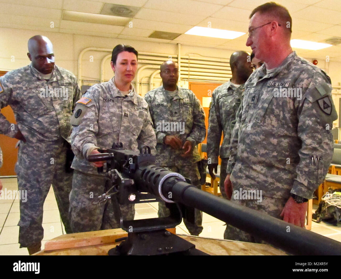 316th ESC Soldiers train on the M2 HBMG by 316th ESC Stock Photo - Alamy