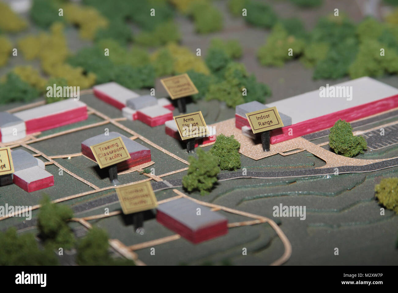 A model of the new Asymmetric Warfare Group’s battle laboratory complex ...