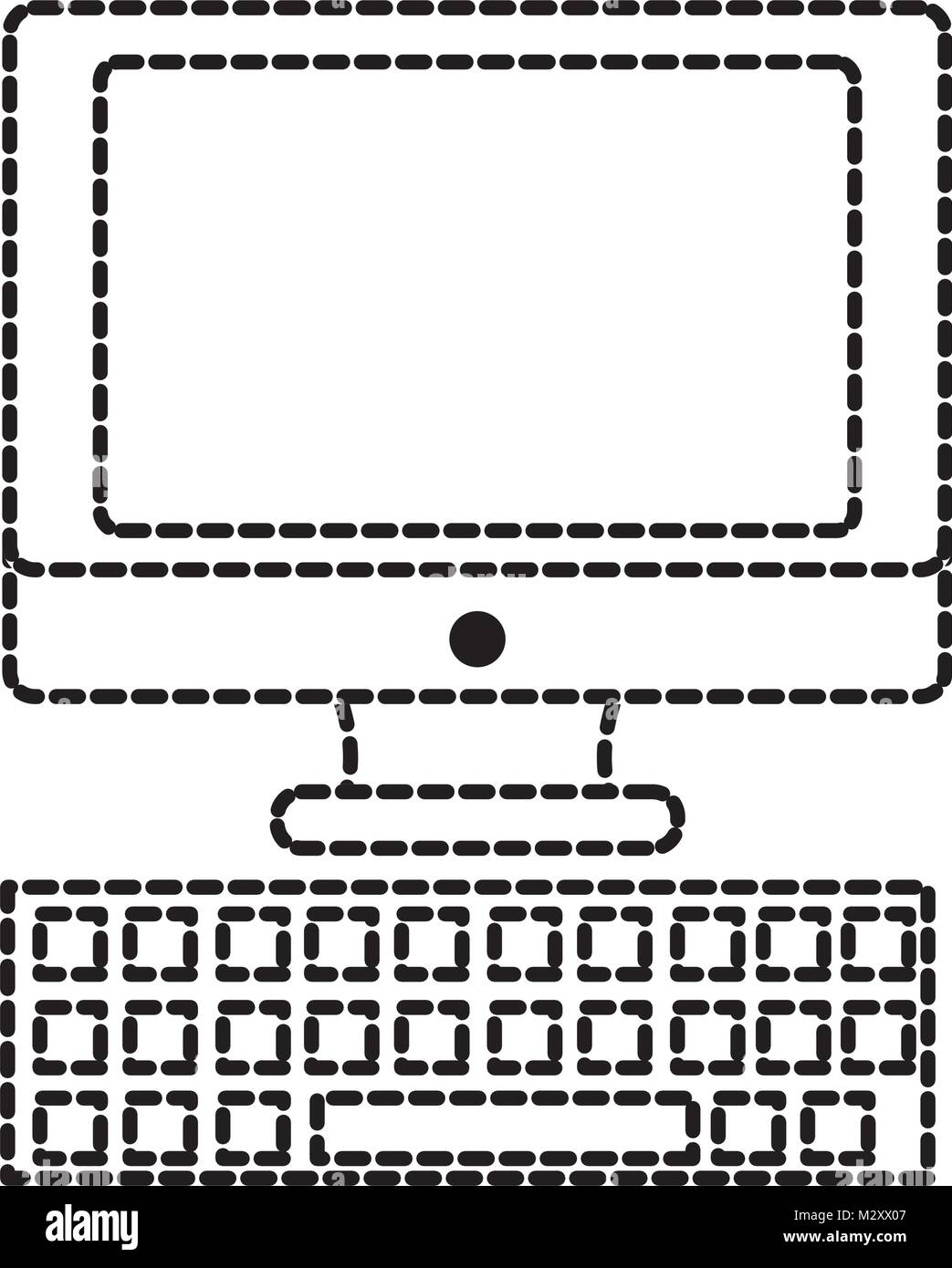 Dotted shape screen computer hi-res stock photography and images - Alamy