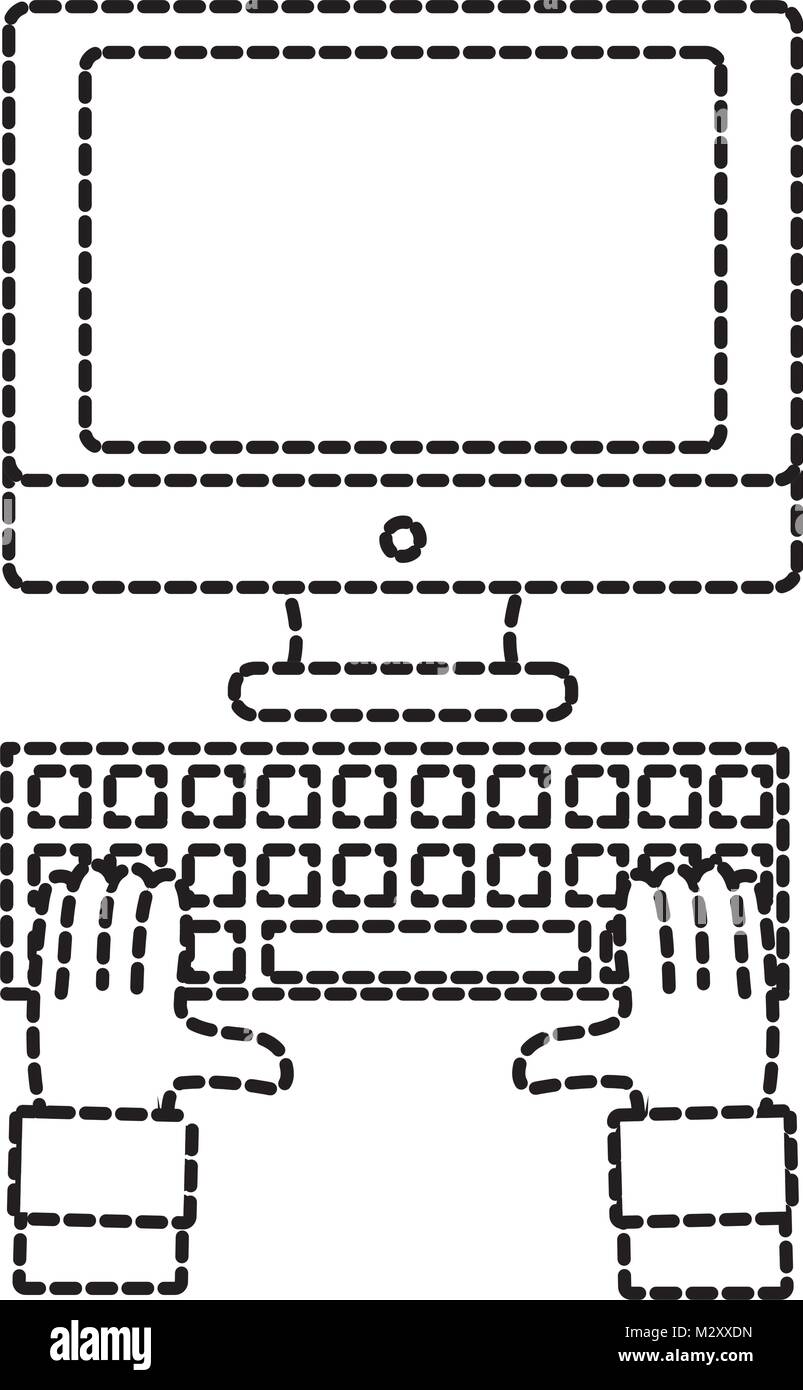 Connecting hands illustration Black and White Stock Photos & Images - Alamy