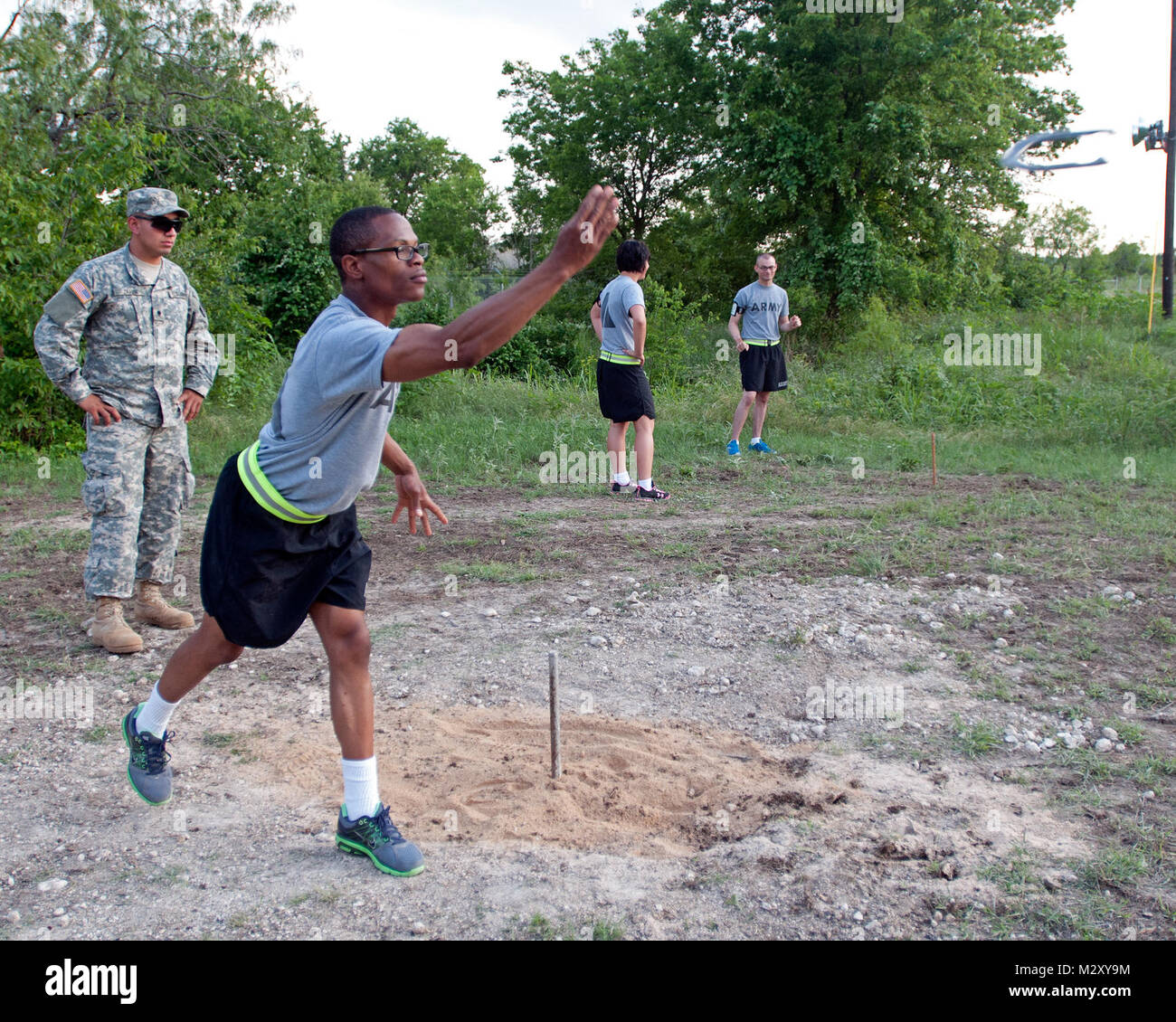 Soldiers currently conducting training at North Fort Hood play a game ...