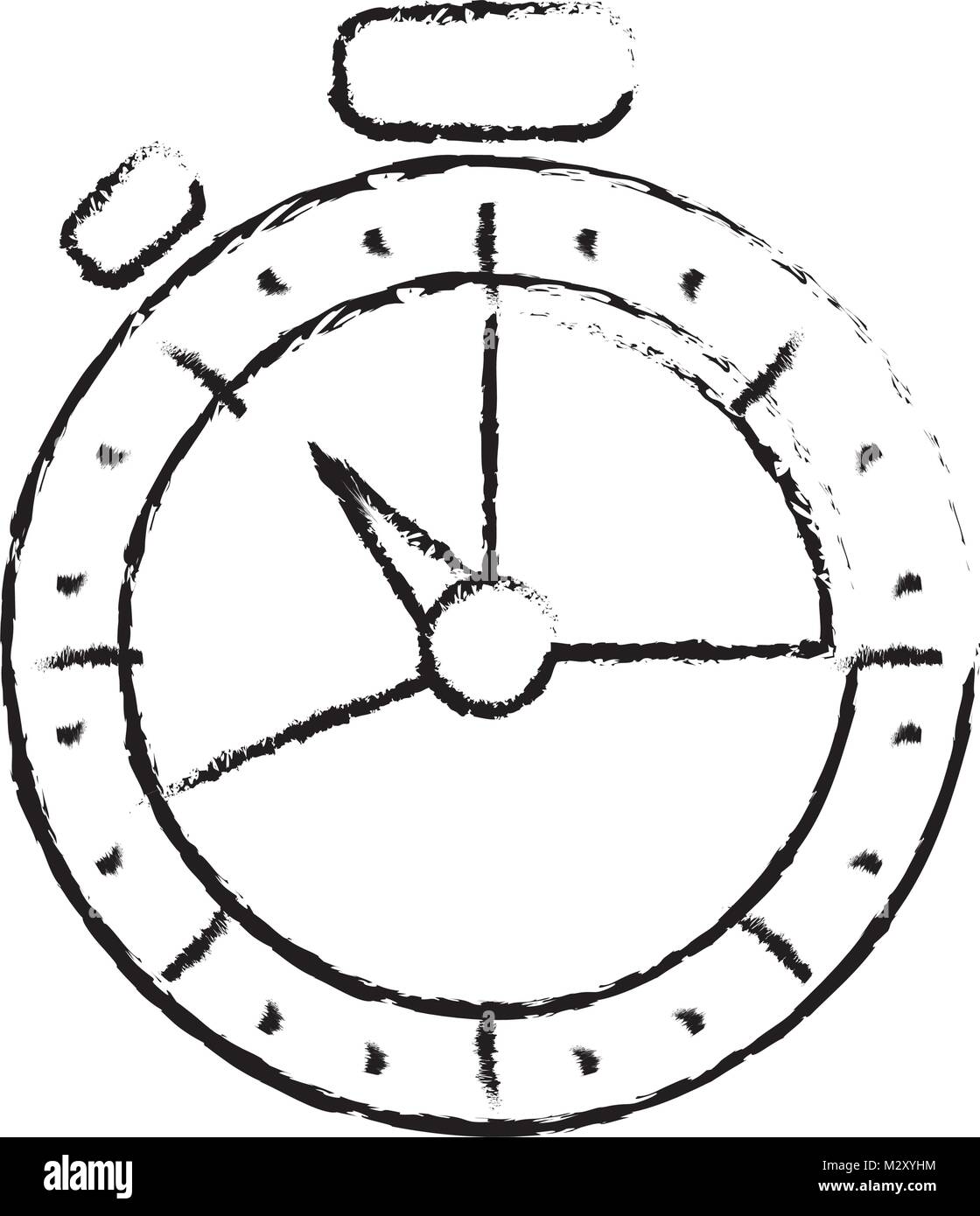 grunge chronometer timer object to measure clock Stock Vector Image ...