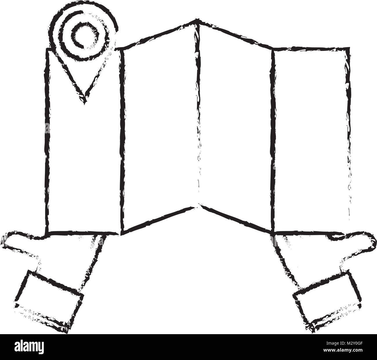 grunge man hands with abstract map and location symbol Stock Vector ...