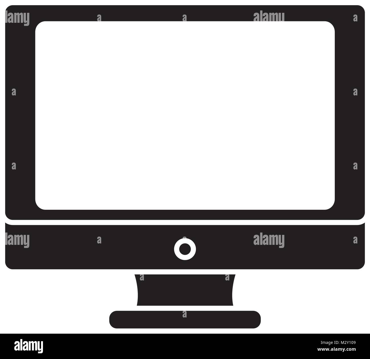 silhouette electronic screen computer technology design Stock Vector ...