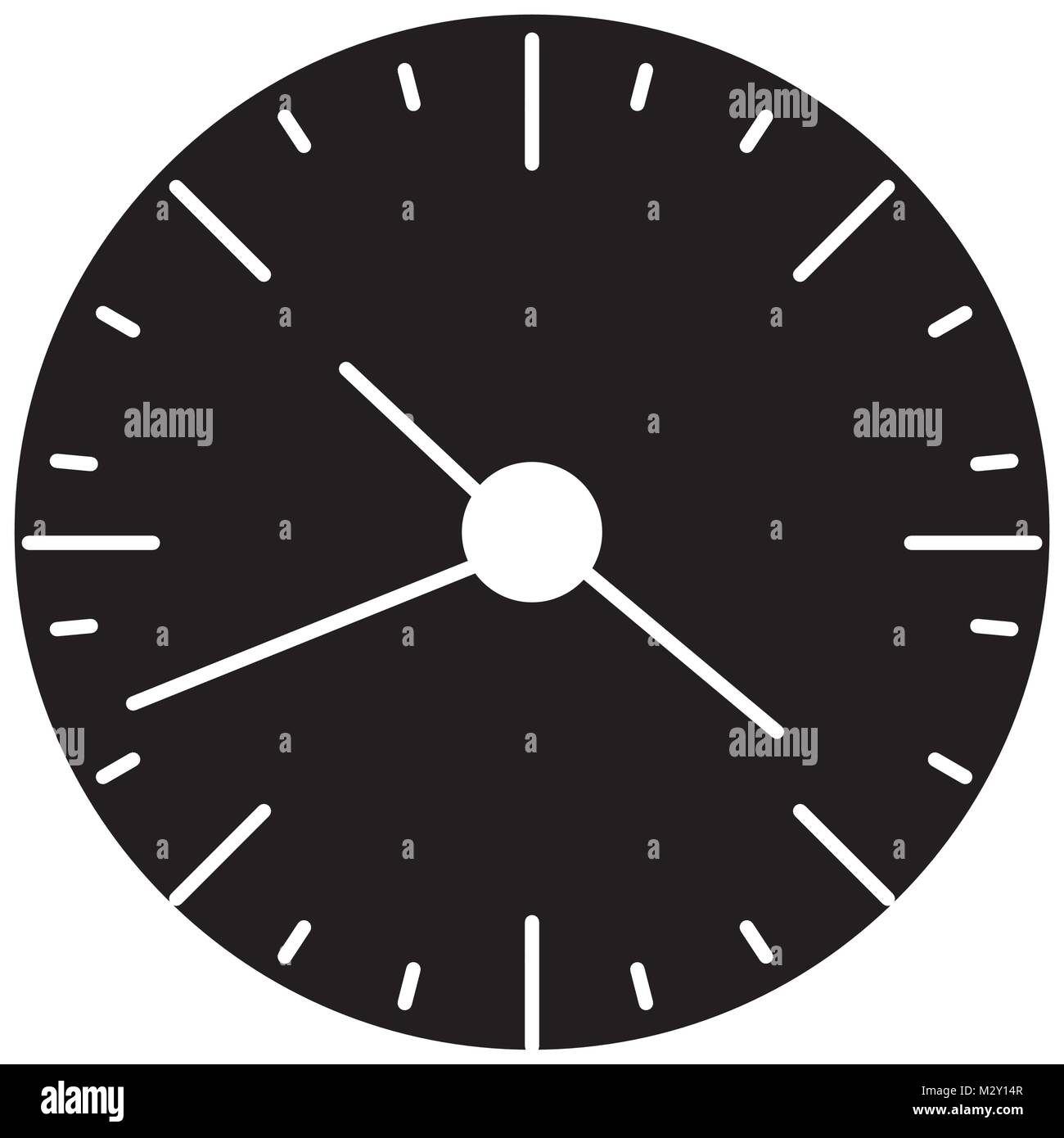 silhouette wall round clock time object Stock Vector Image & Art - Alamy