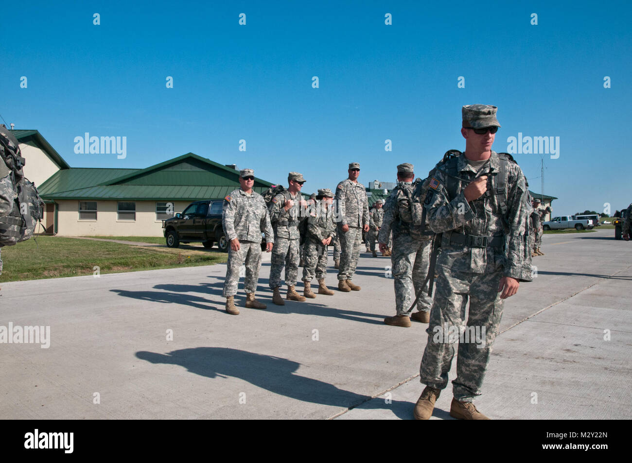 Soldiers of the 3120th Engineer Company, 120th Engineer Battalion ...