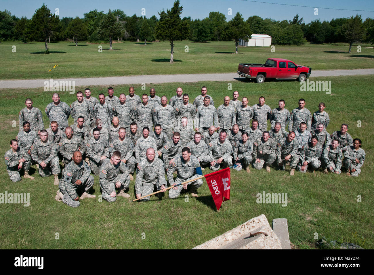 Soldiers of the 3120th Engineer Company, 120th Engineer Battalion ...