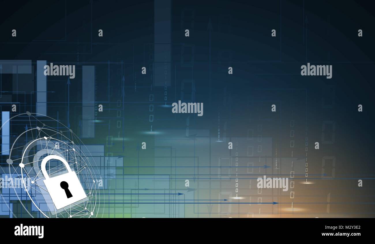 Technology security concept. Modern safety digital background ...