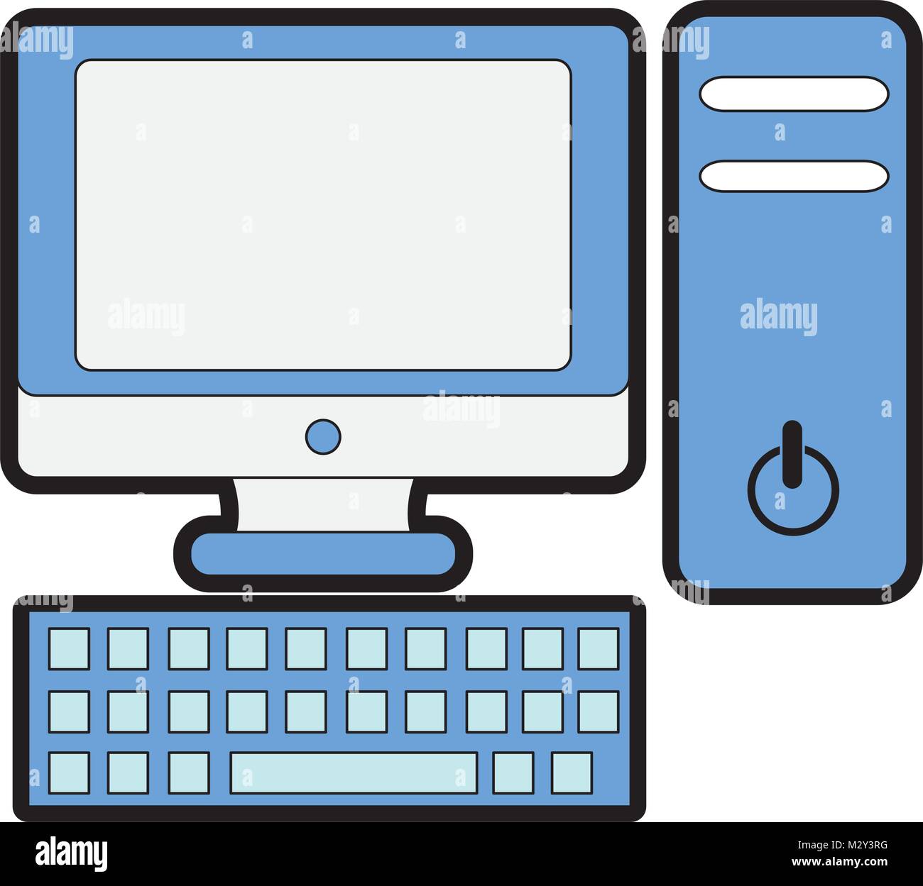 Full Color Screen Computer With Cpu And Keybooard Technology Stock 